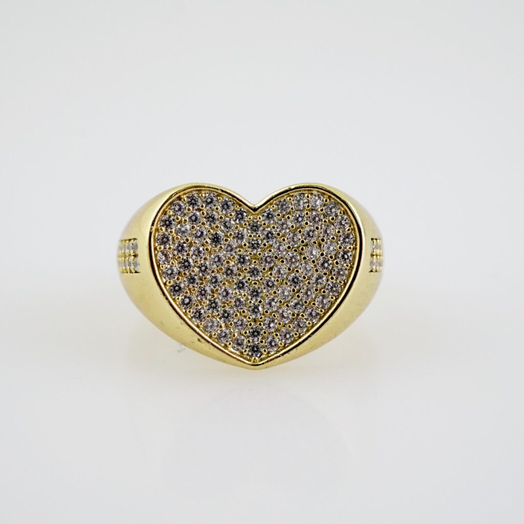 R708 RING - ANILLO - Zircon Stone - 14K Real Color - Brillo Miami ...